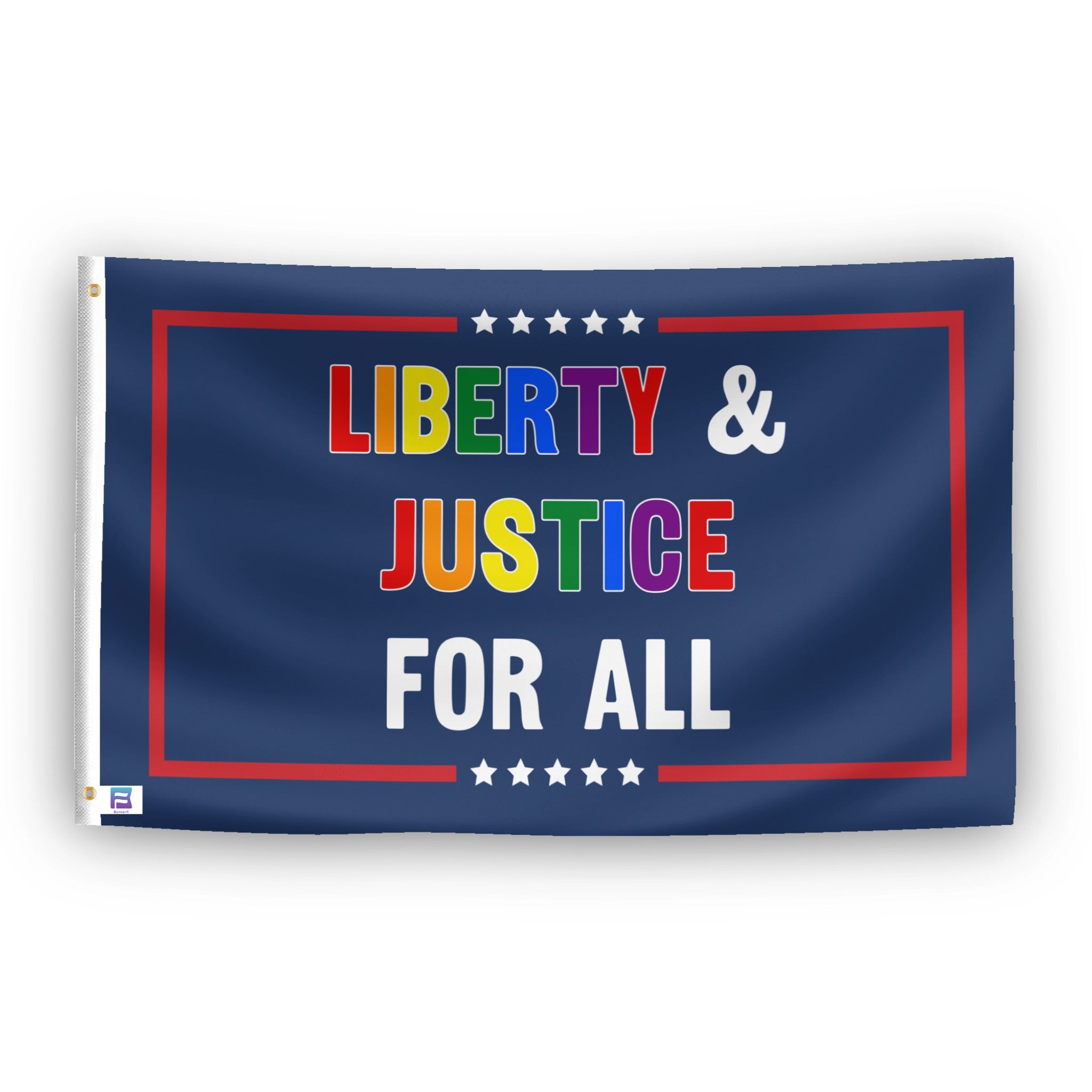 Liberty Justice For All Flag - Pride Banner | Bannerfi