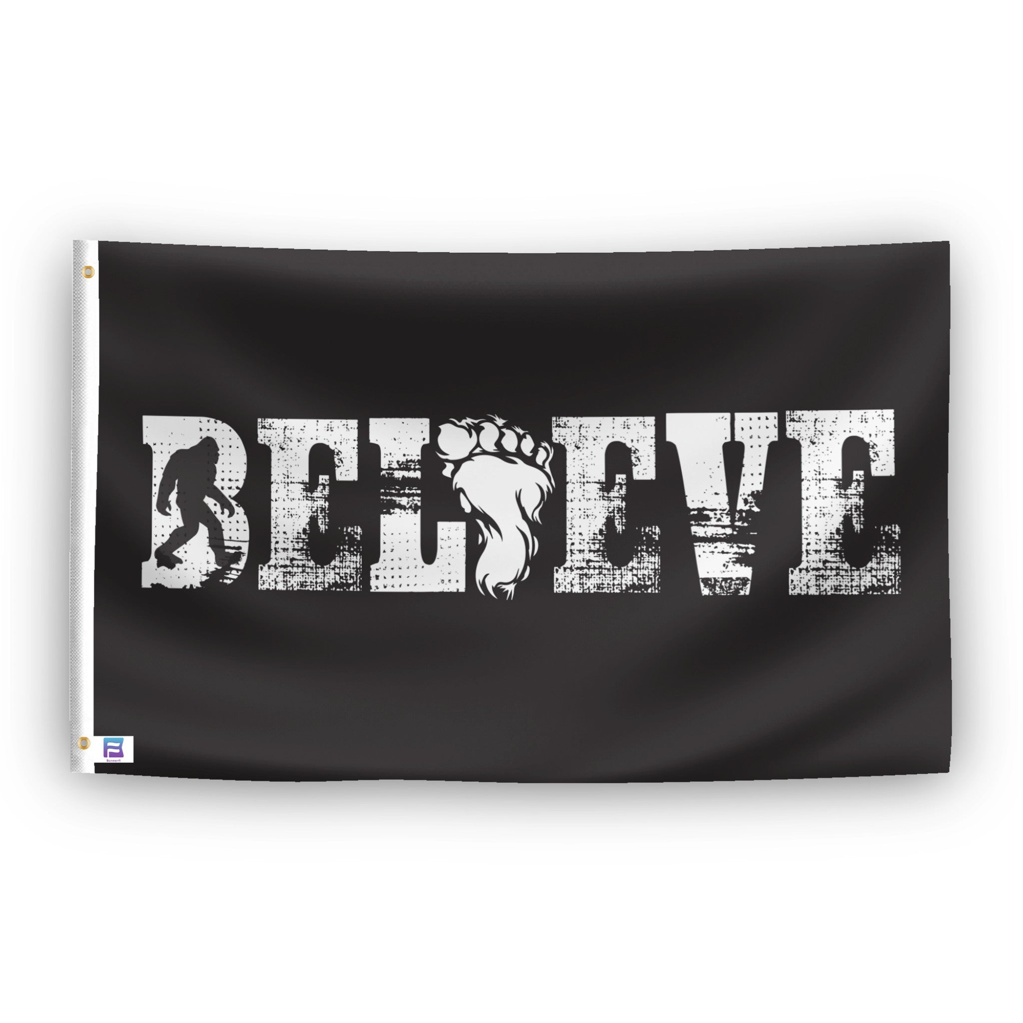 Bigfoot Believe Flag | Funny Sasquatch Fan Display Flag – Bannerfi