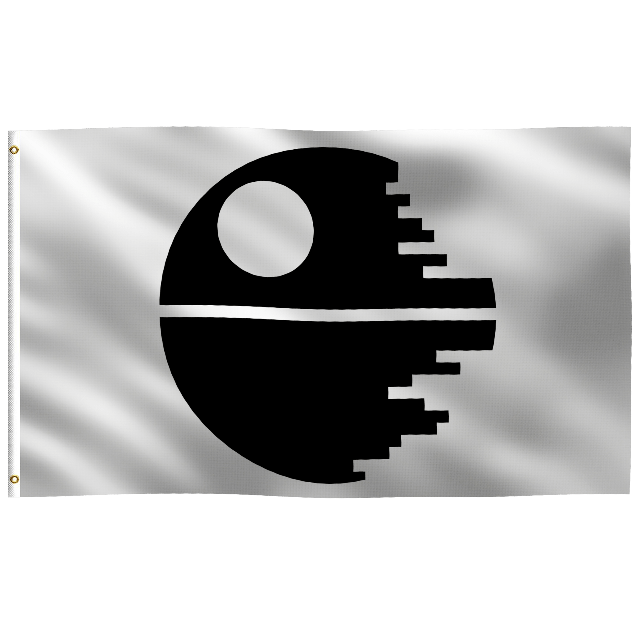 Star Wars Death Star Flag – White Background | Bannerfi