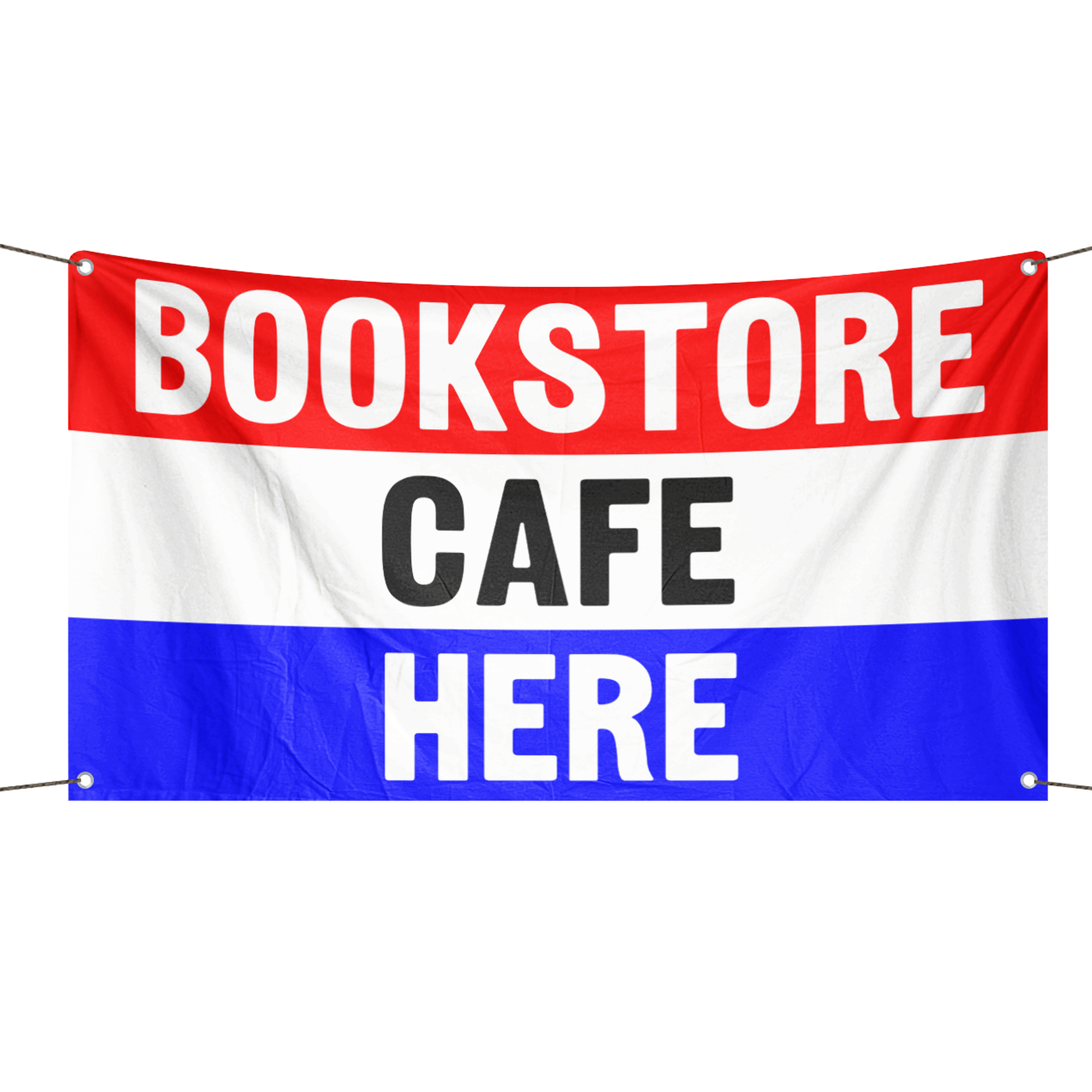 Bookstore Cafe Business Flag - Welcome Readers | Bannerfi