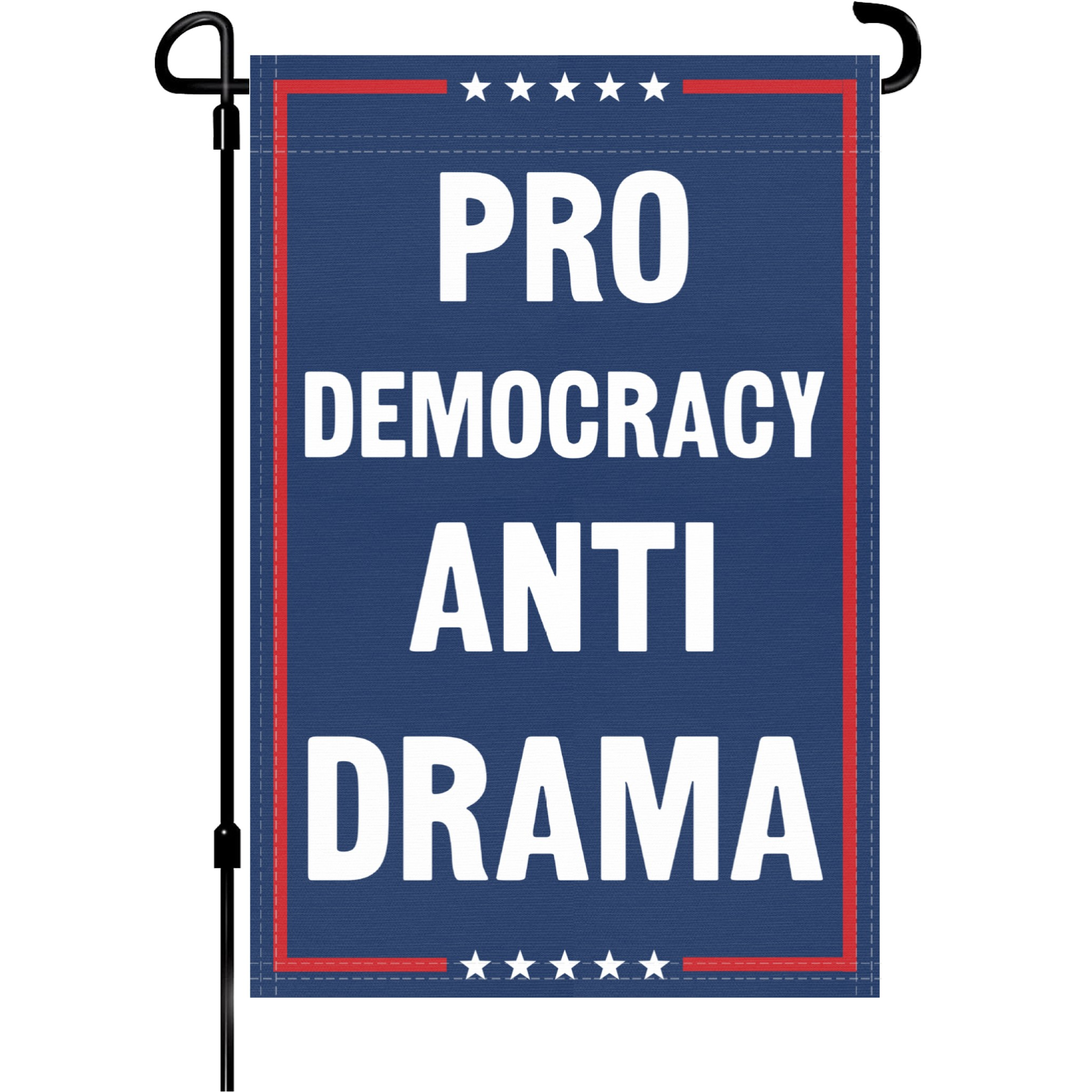 Pro Democracy Flag – Anti Drama Design | Bannerfi