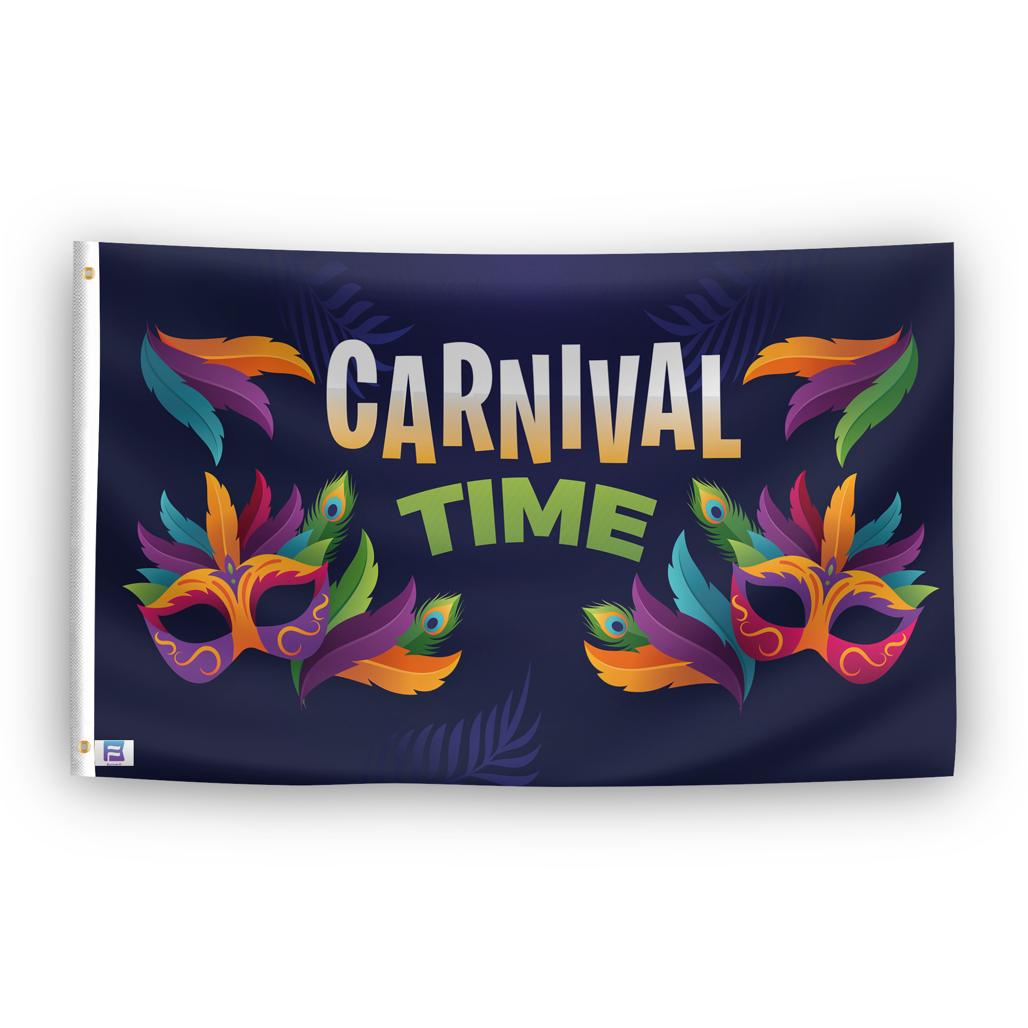 Carnival Time Flag | Outdoor Celebration Flag – Bannerfi