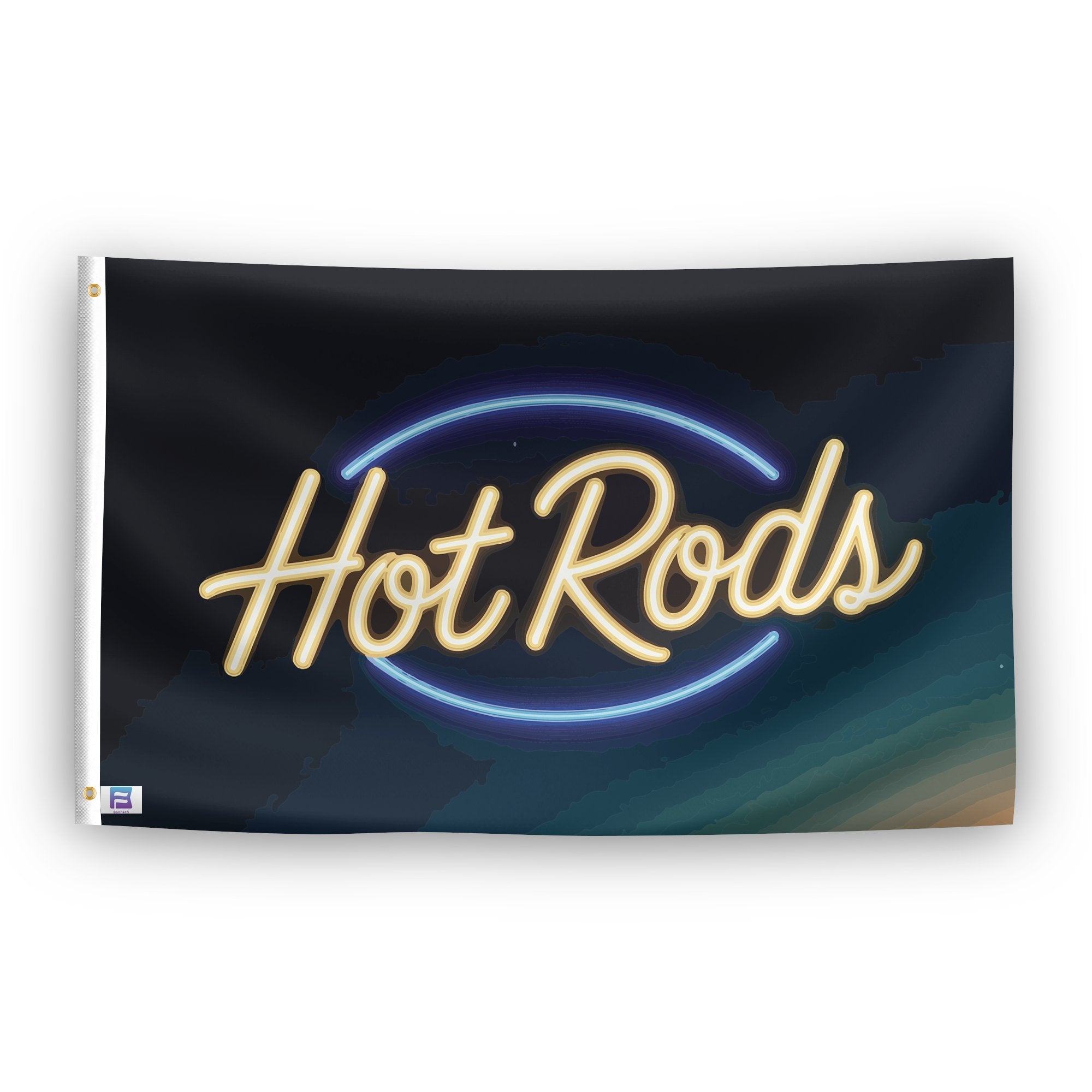 Rev Up Your Space: Hot Rods Flag - Shop Now! – Bannerfi