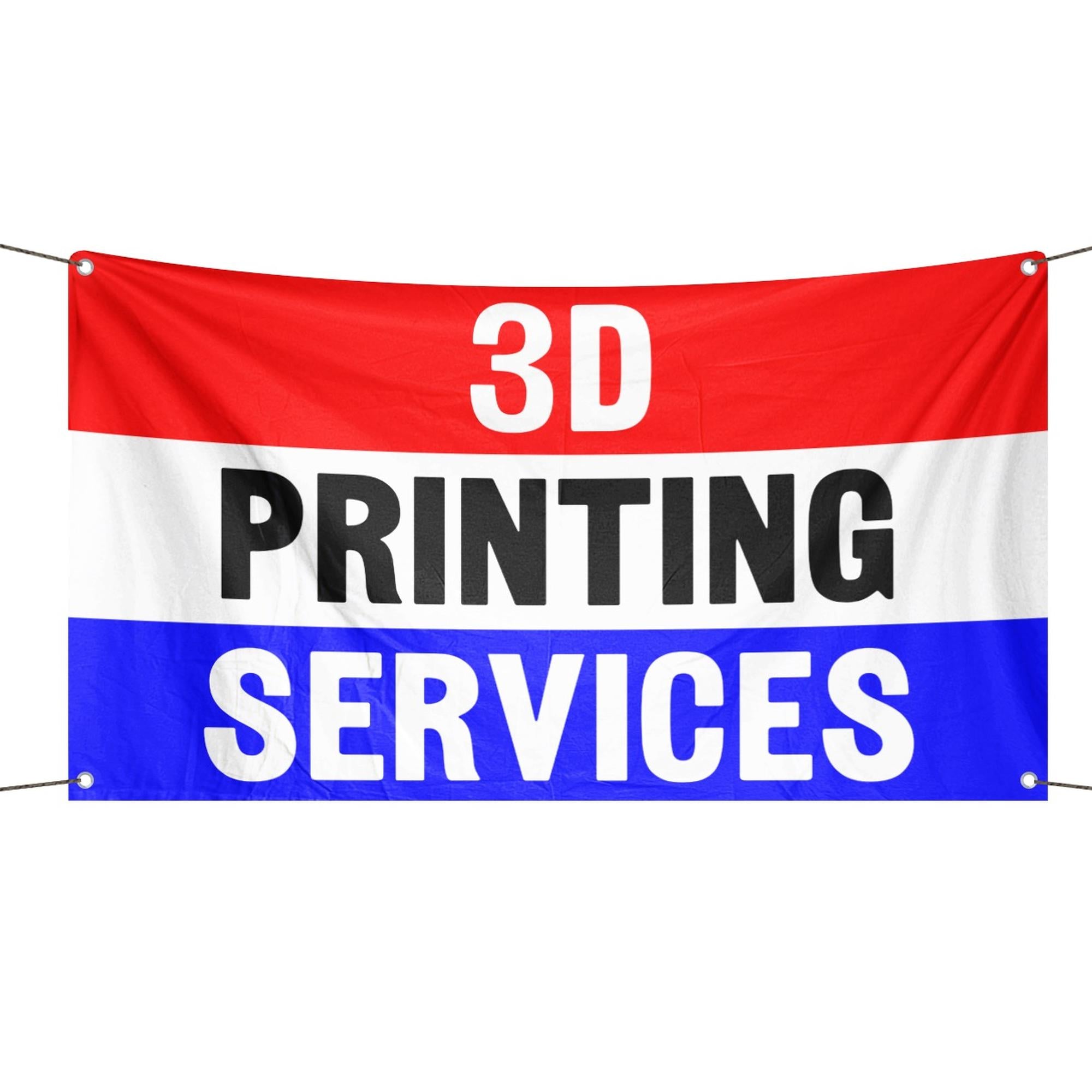 3D Printing Services Business Flag | Storefront Banner – Bannerfi