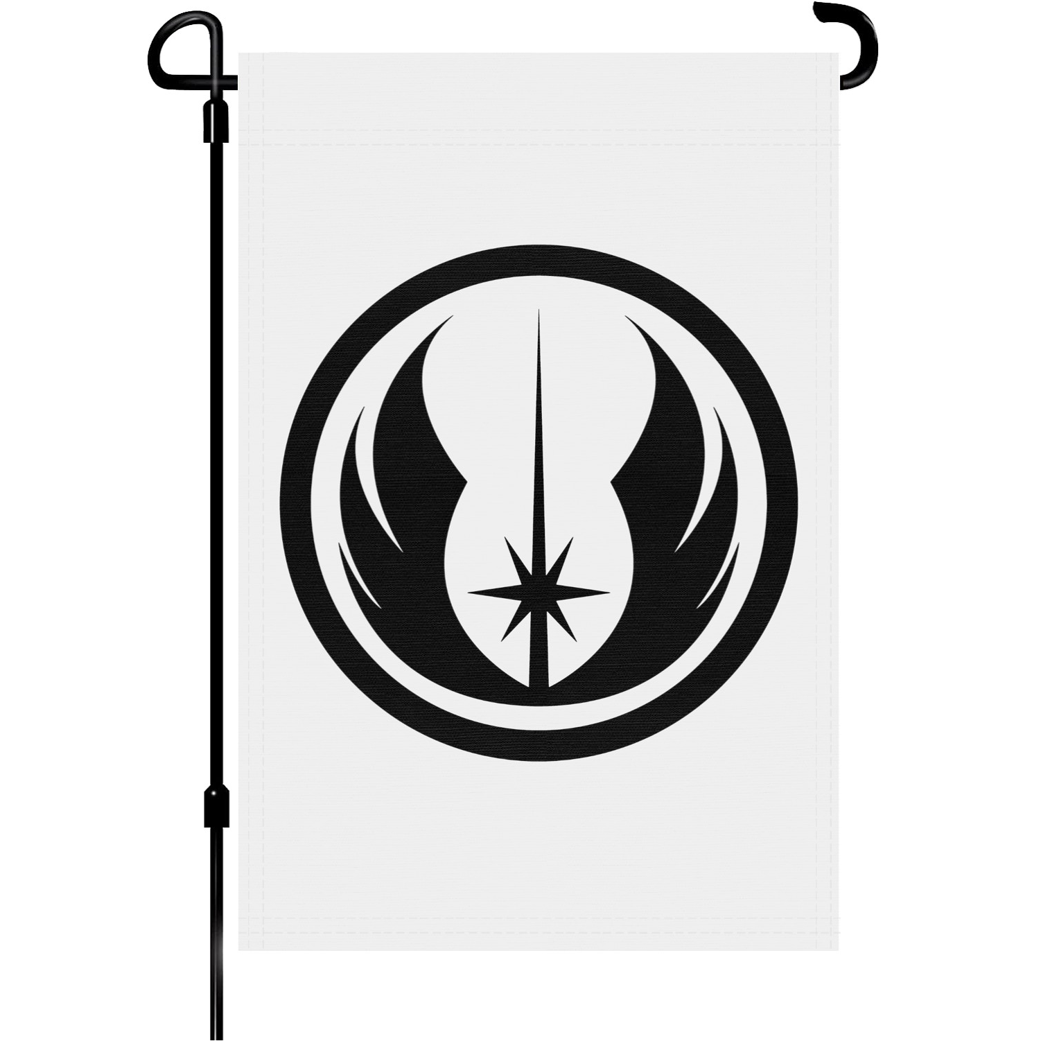 Star Wars Jedi White Garden Flag - Unique Decor | Bannerfi