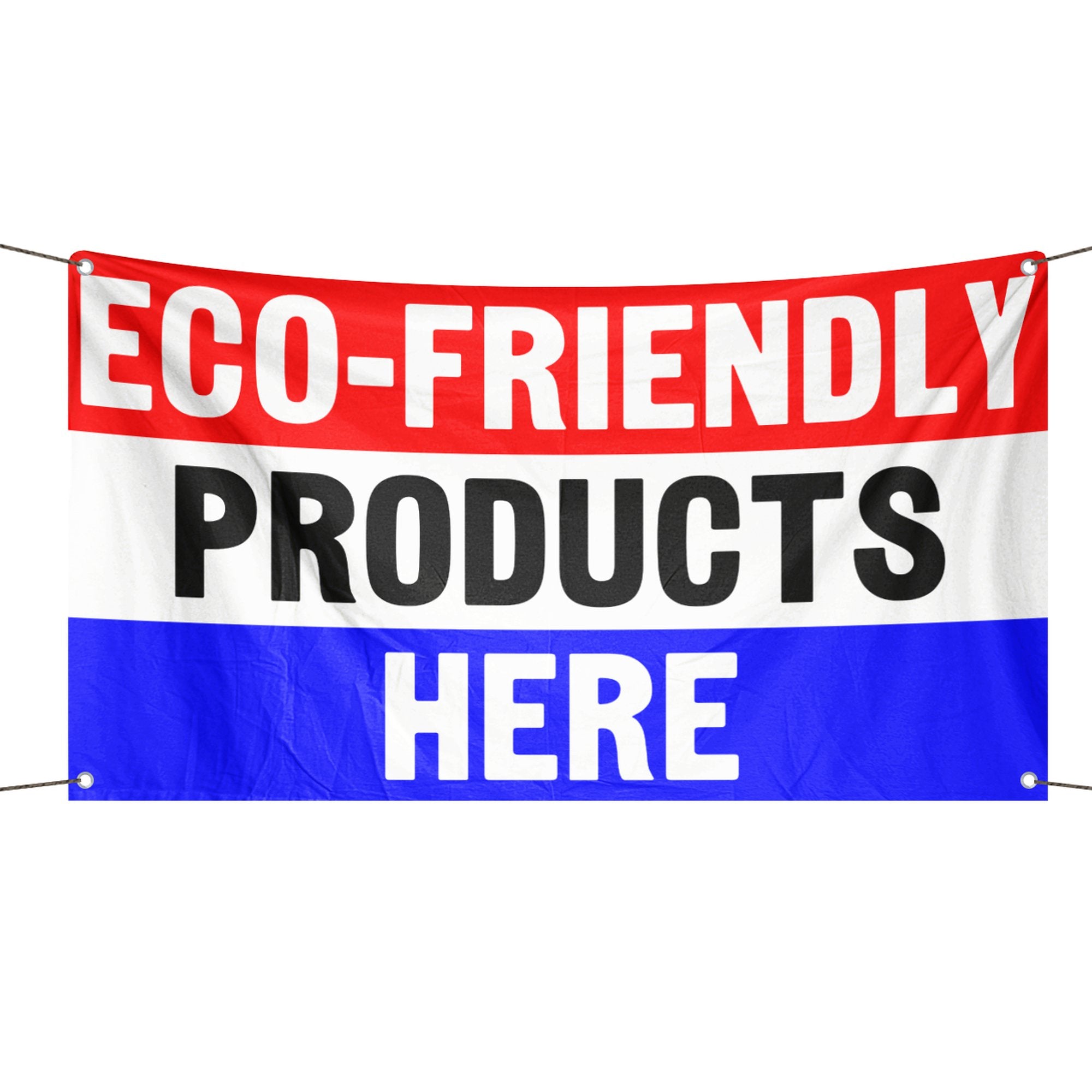 Eco Friendly Products Business Flag – Green Branding | Bannerfi