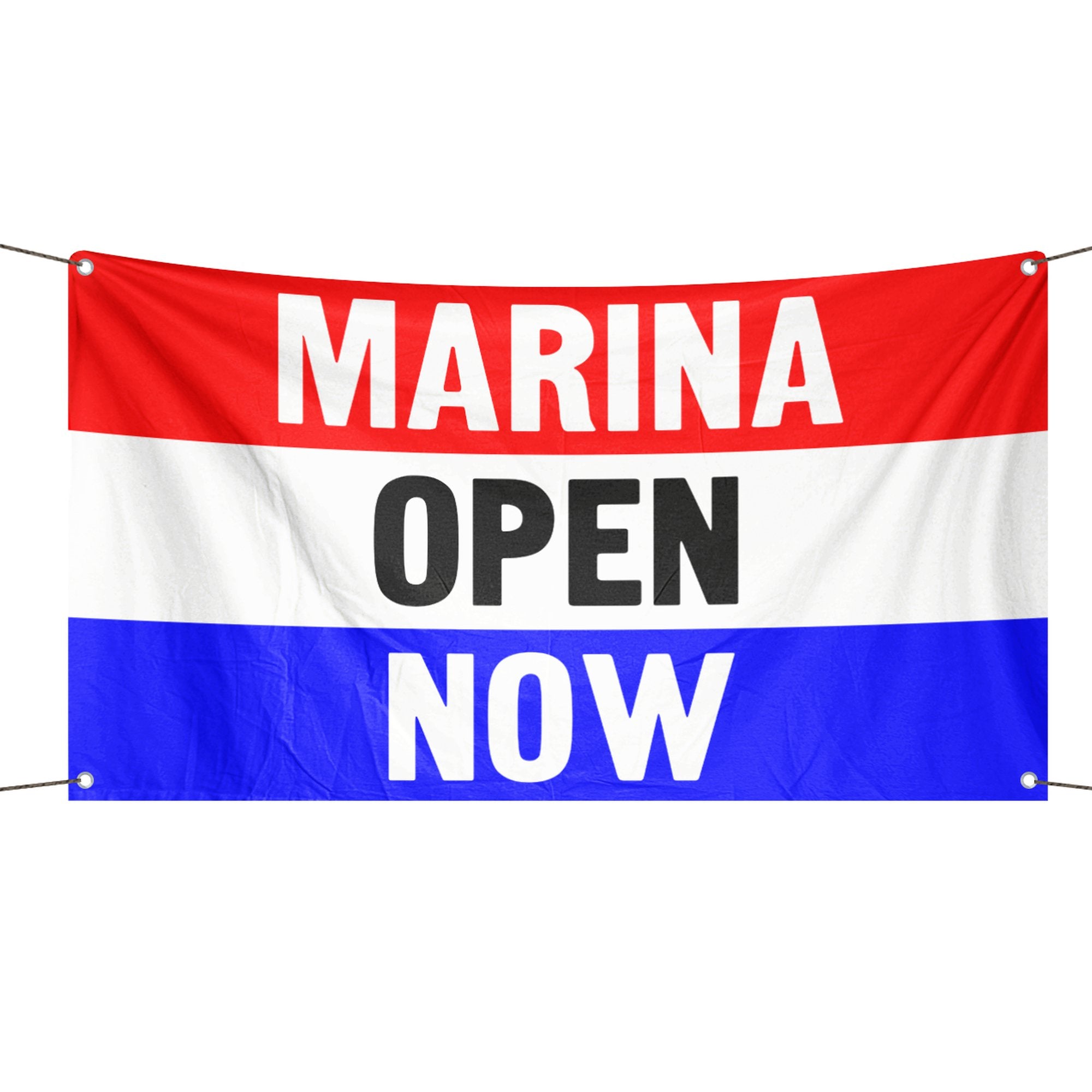 Marina Open Now Business Flag - Open For Business | Bannerfi