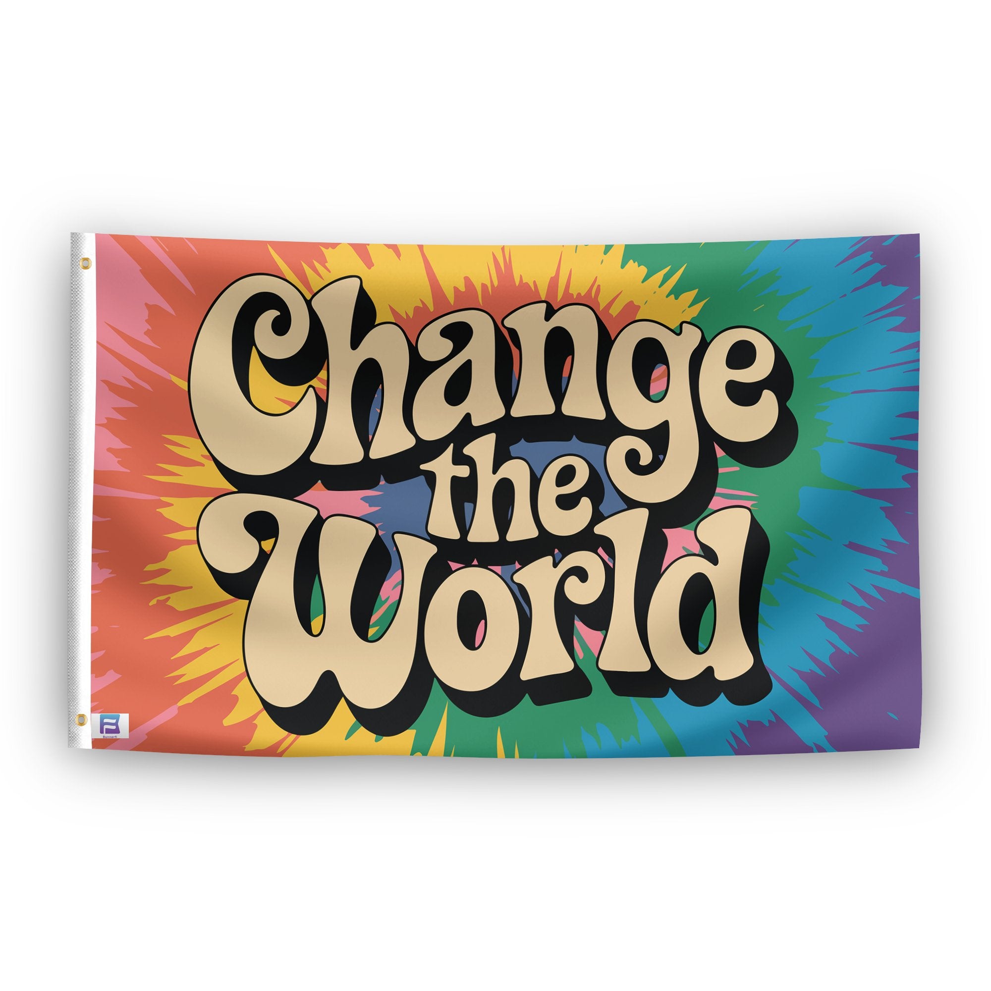 Change the World Flag - Inspire Action & Unity – Bannerfi
