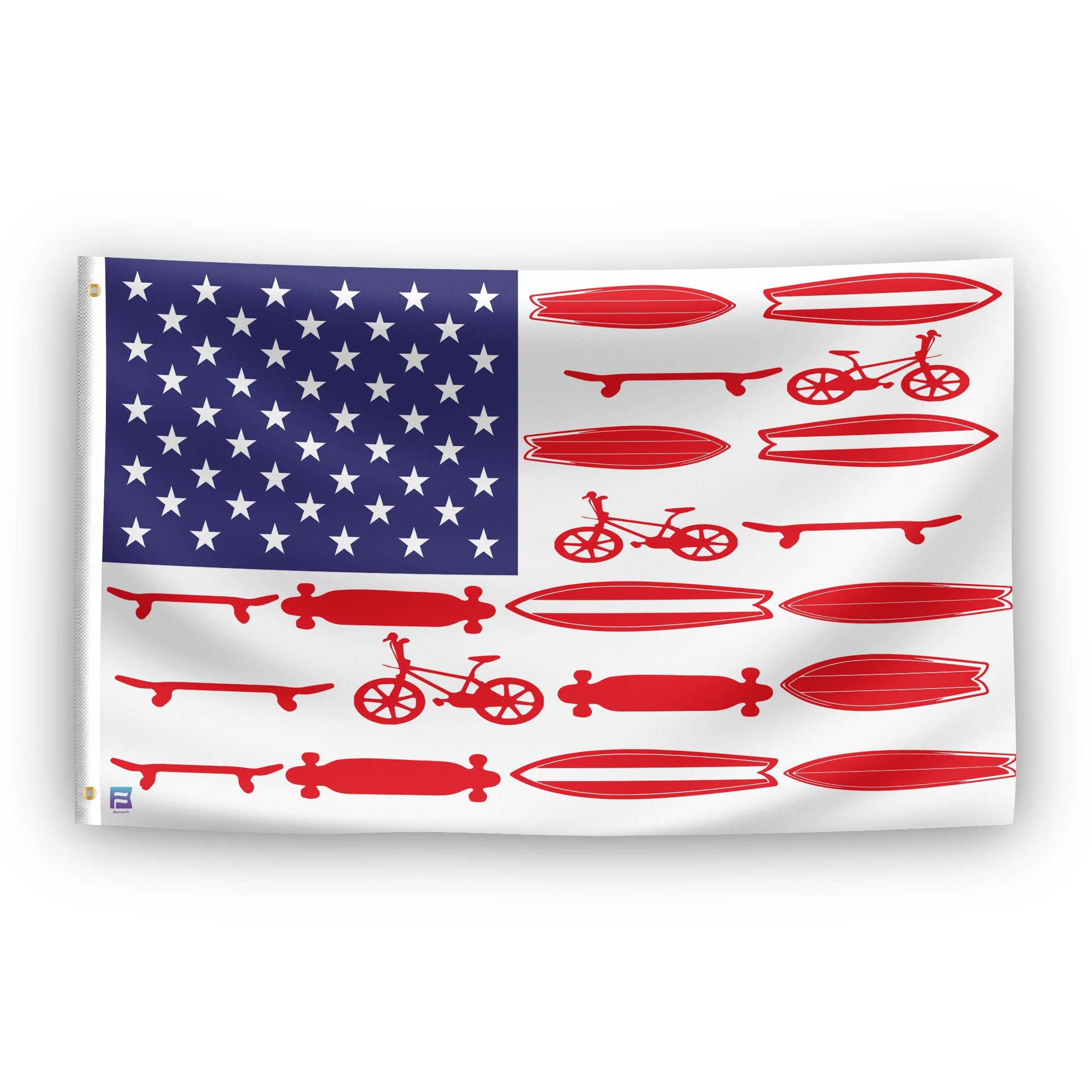 Extreme Sports Stripes Flag – Bold Design | Bannerfi