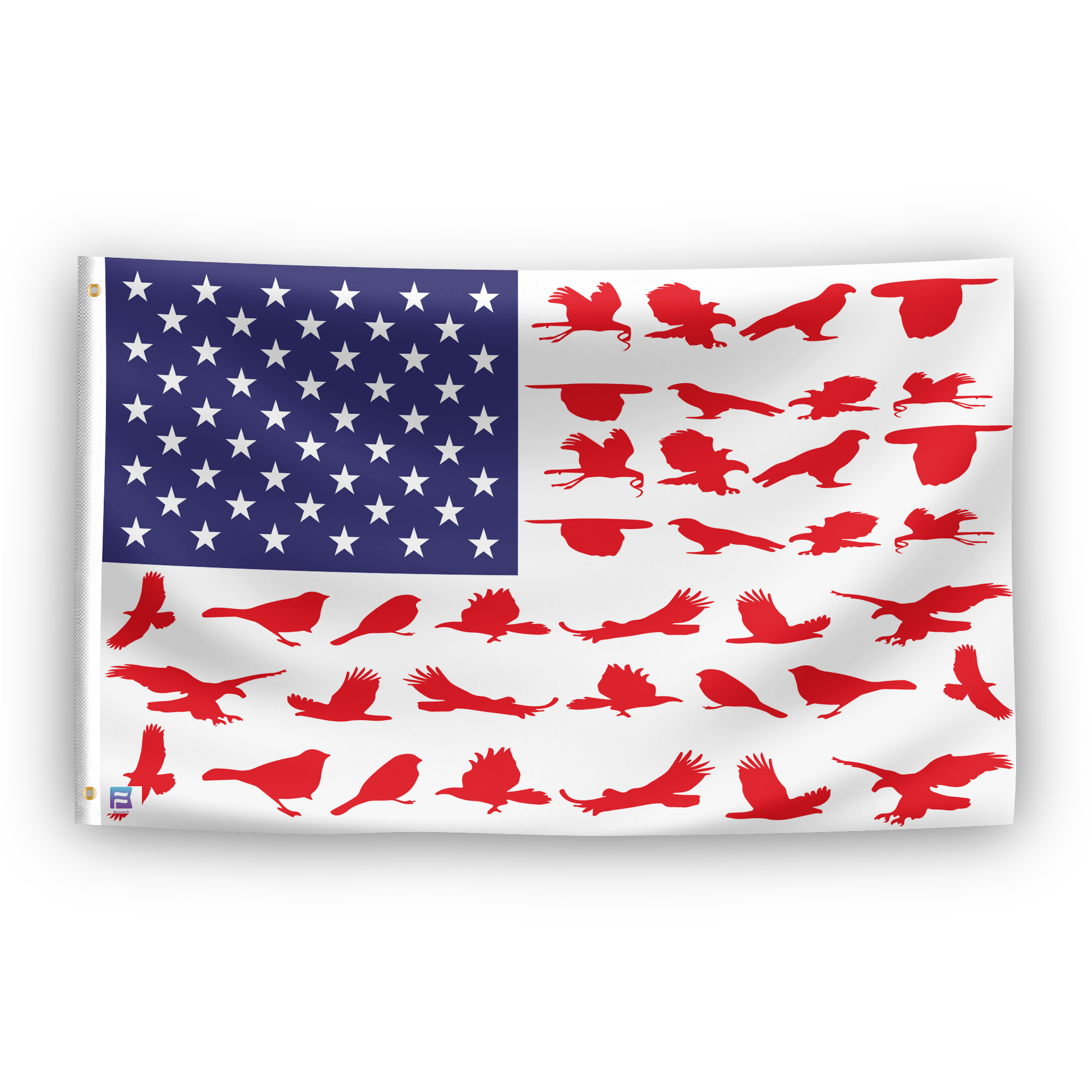 Bird Stripes American Flag | Outdoor Patriotic Flag – Bannerfi