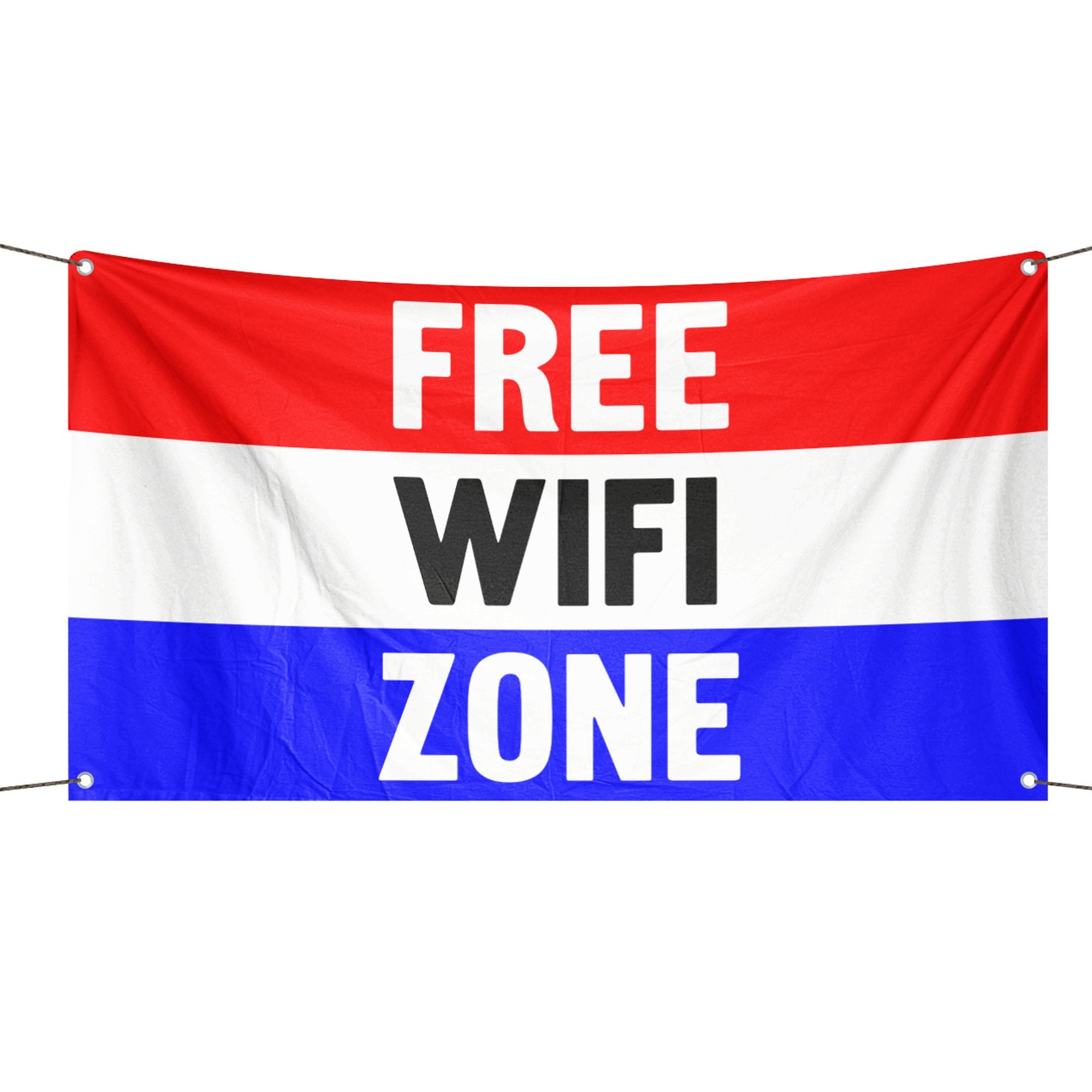 Free Wifi Zone Flag | Outdoor Business Storefront Flag – Bannerfi