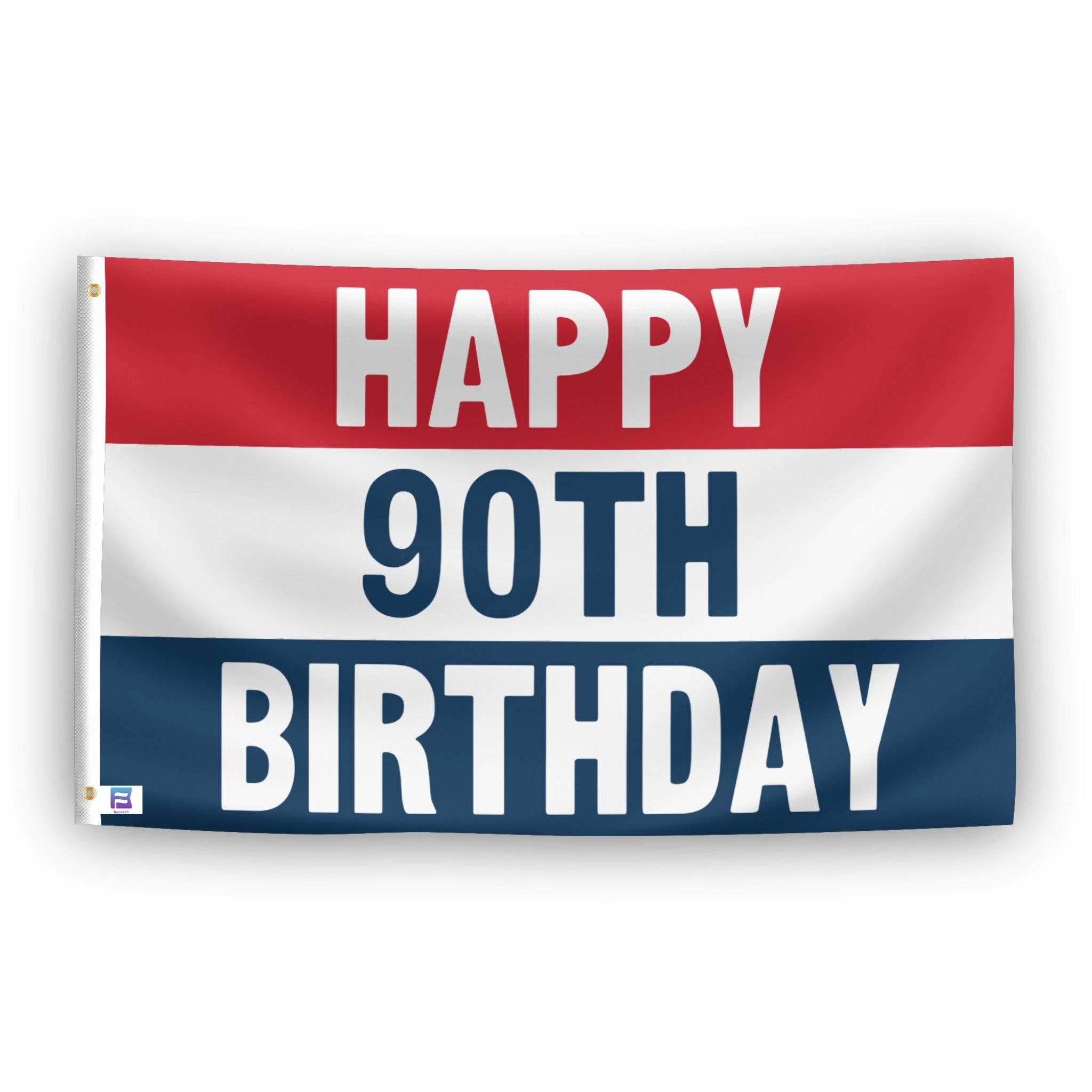 Happy 90th Birthday Flag Bannerfi Party Flag