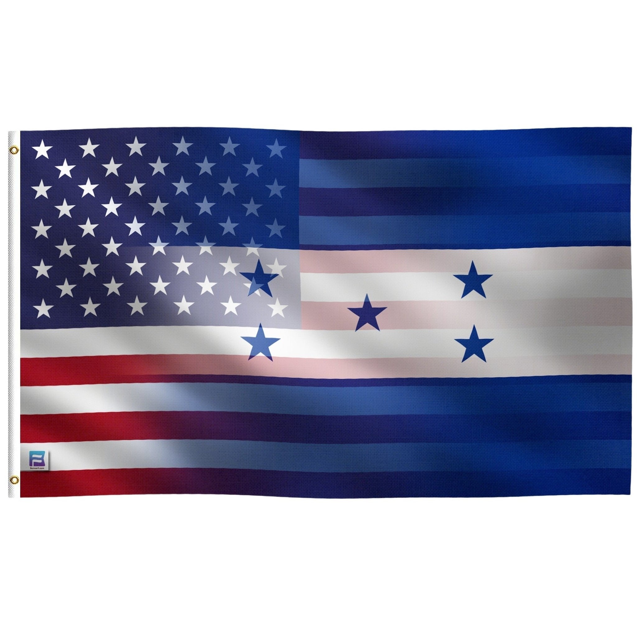 Honduran American Hybrid Flag | Outdoor Heritage Flag – Bannerfi