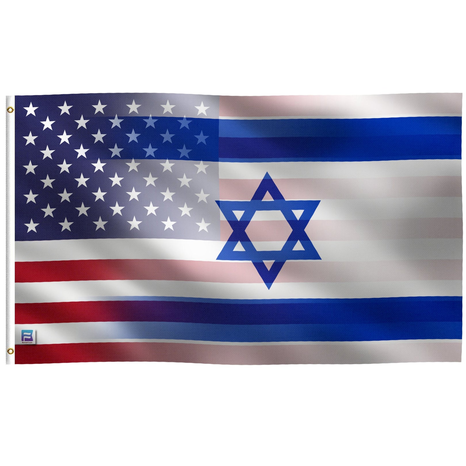 Israeli American Hybrid Flag | Dual Heritage Outdoor Flag – Bannerfi