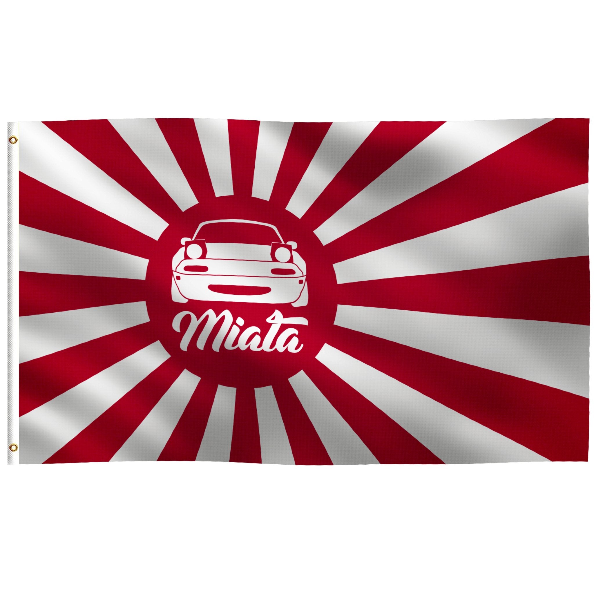 Japanese Rising Sun Miata Flag - Bold Car Decor – Bannerfi