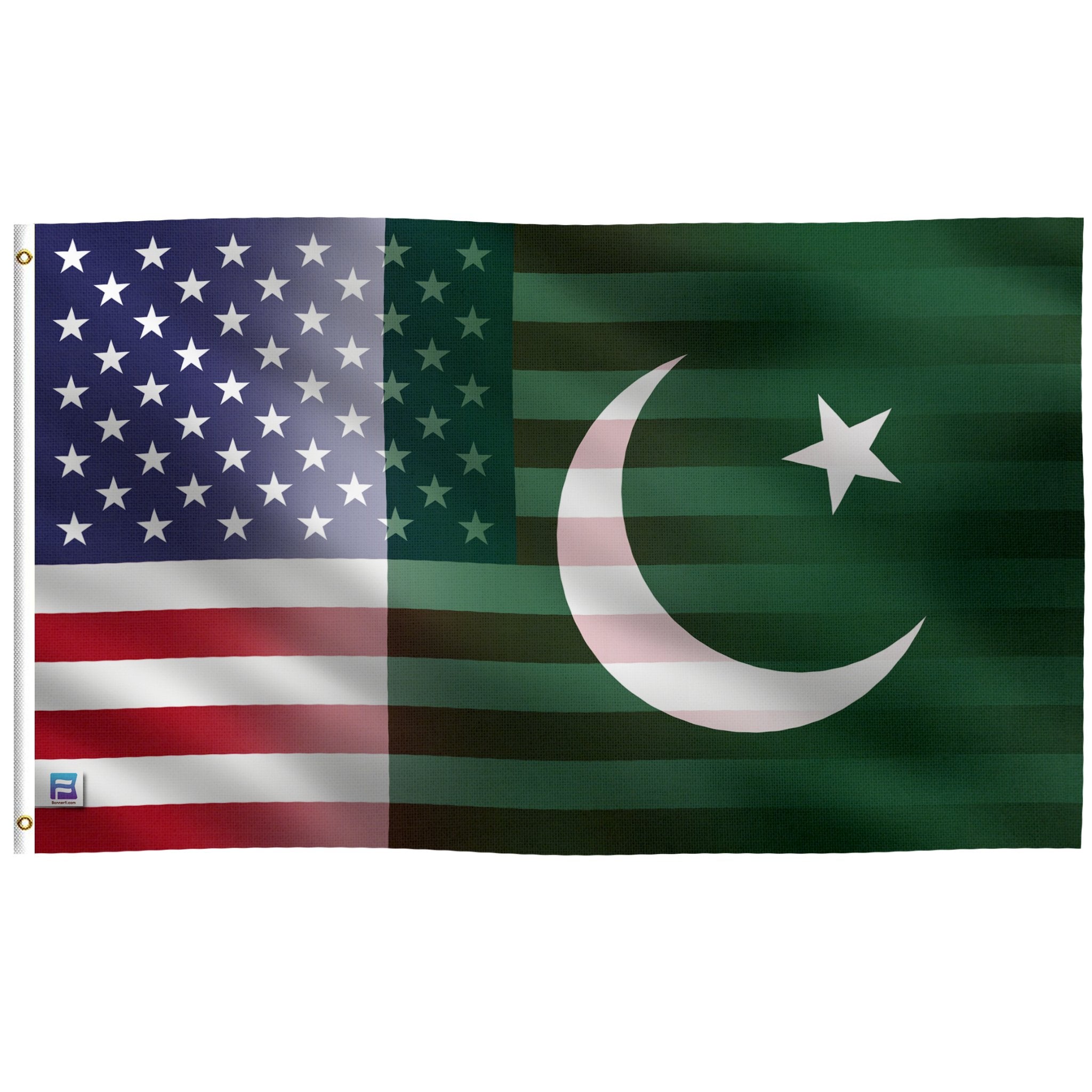 Pakistani American Hybrid Flag – Unity Pride | Bannerfi