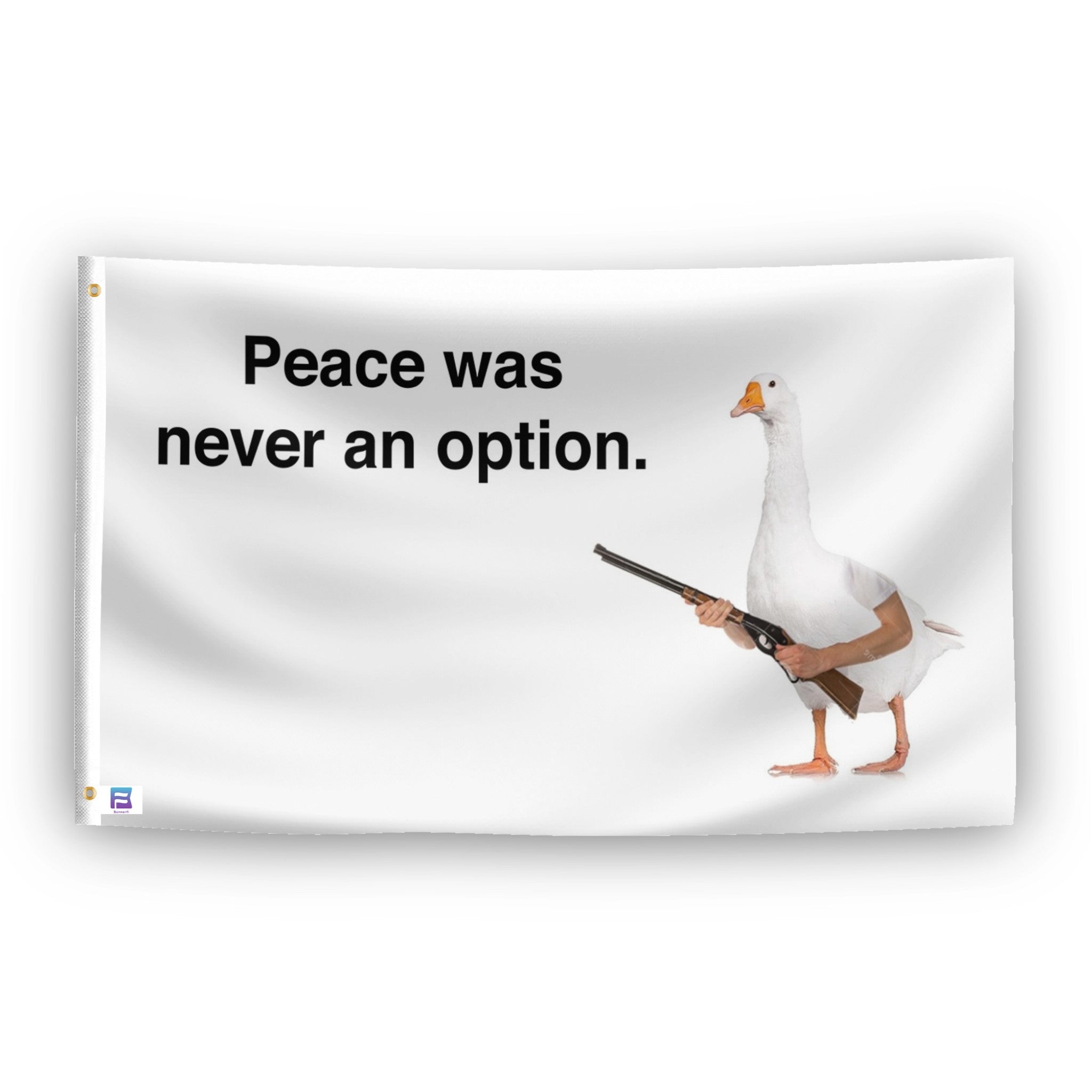 Shotgun Goose Meme Flag - Peace Meme | Bannerfi