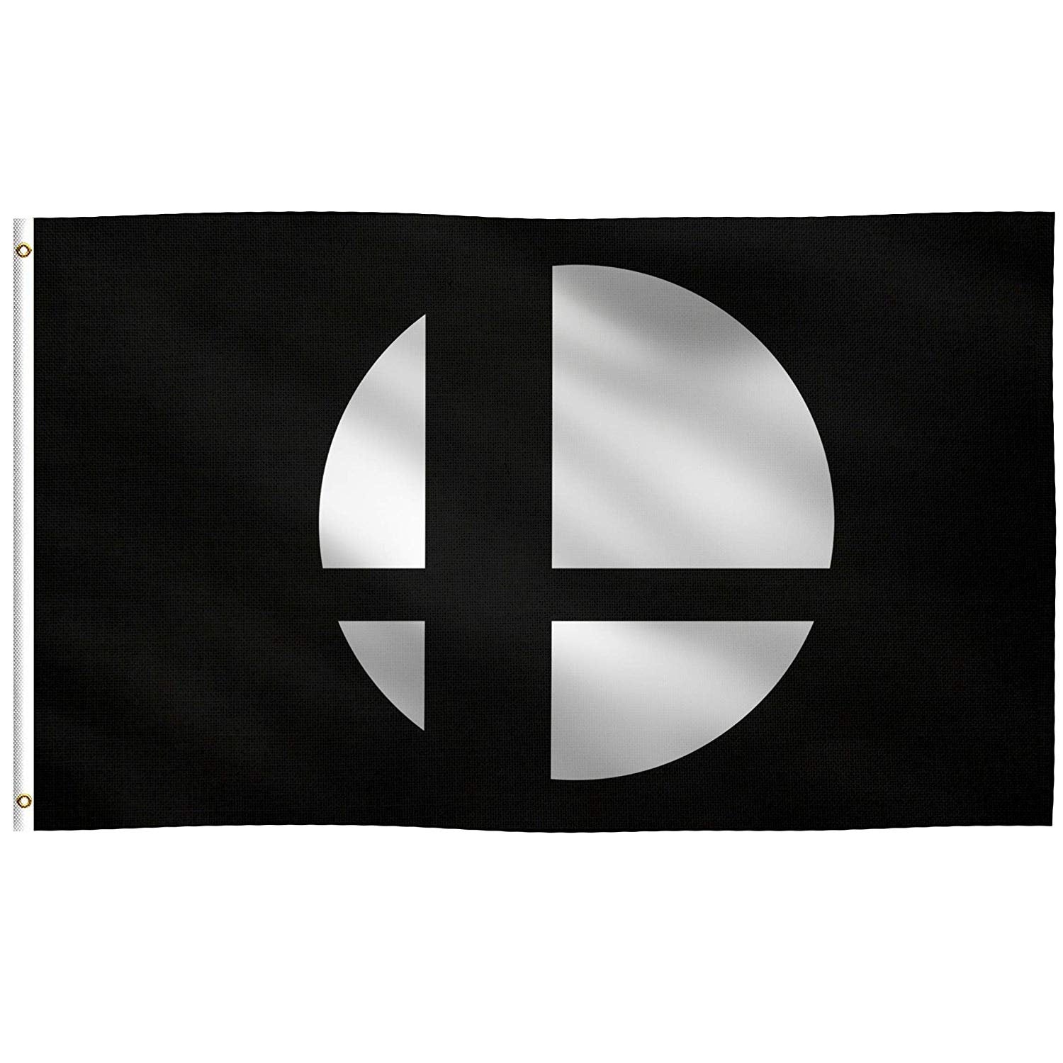 Super Smash Bros. Symbol Flag (Black) – Gaming Banner – Bannerfi
